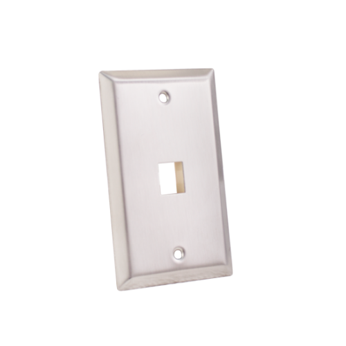 1 PORT WALL PLATE STAINLESS ST