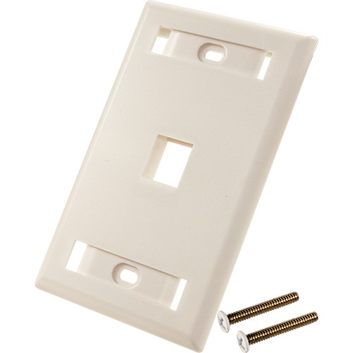 1-PORT-WALL PLATE, WITH ID WIN