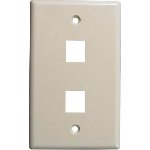 2-PORT-WALL PLATE, FITS 300 SERIES