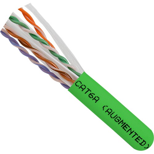 CAT6A UTP 1000' GREEN PLENUM