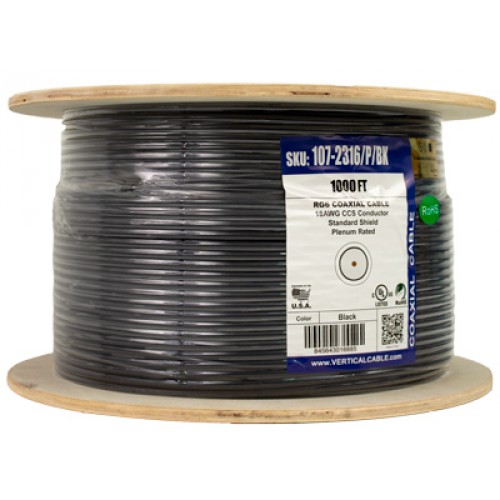 RG6 18AWG, PLENUM STND SHIELD