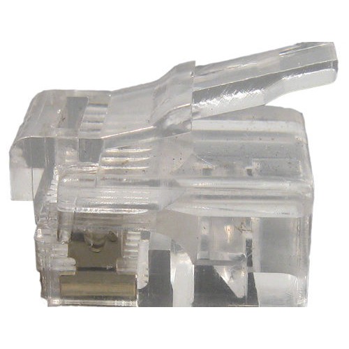 RJ12 PLUG, 6 POSITION, 6 COND - 100 PACK